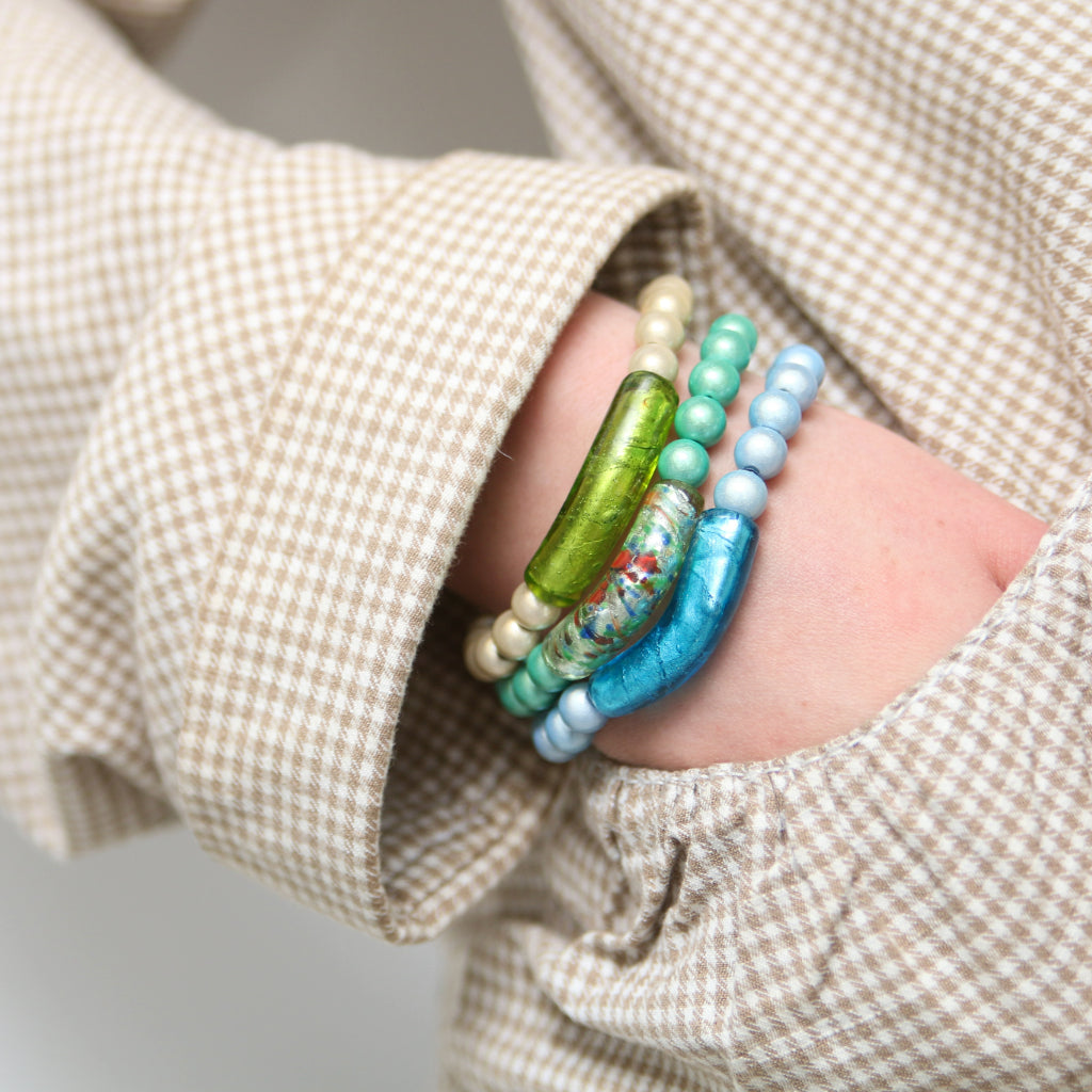 Beaded Bracelets: Funky Bead Bracelets - Disco Beads