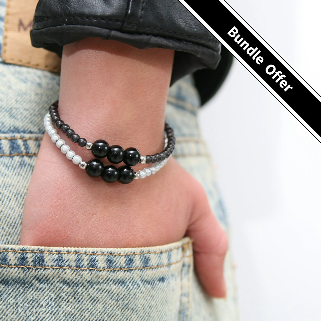 Beaded Bracelets: Funky Bead Bracelets - Disco Beads