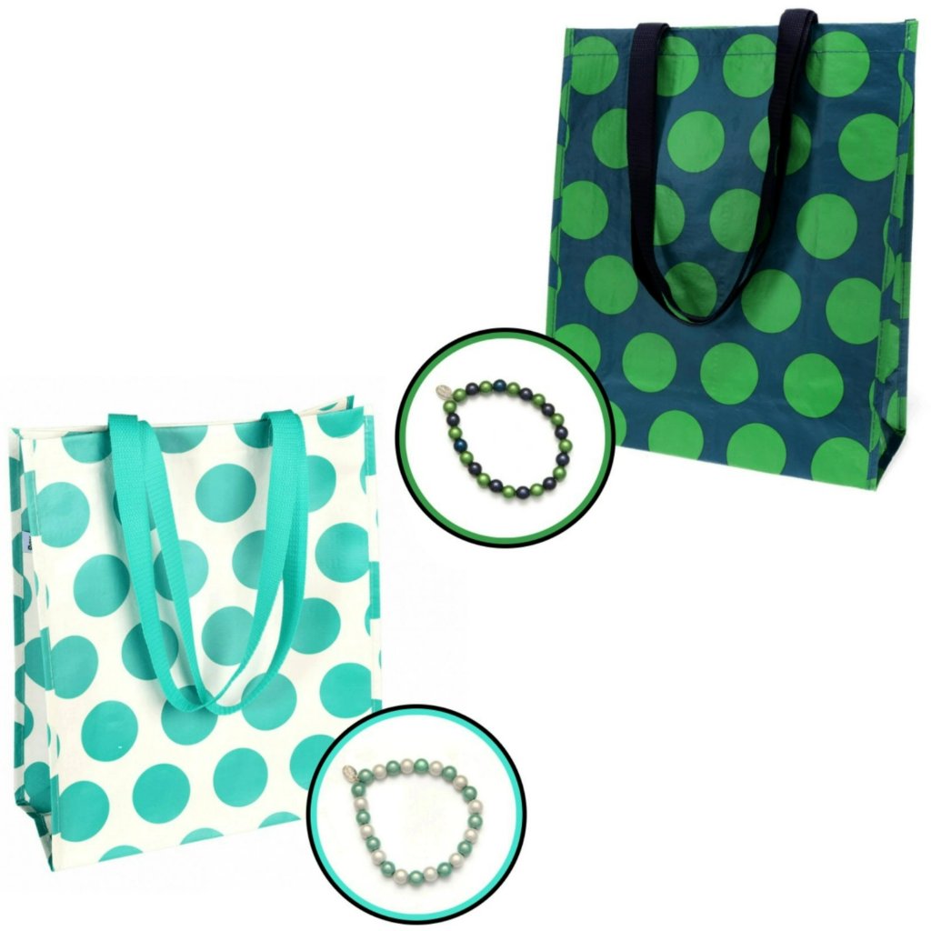 Spotty Bag and Bracelet — Disco Beads
